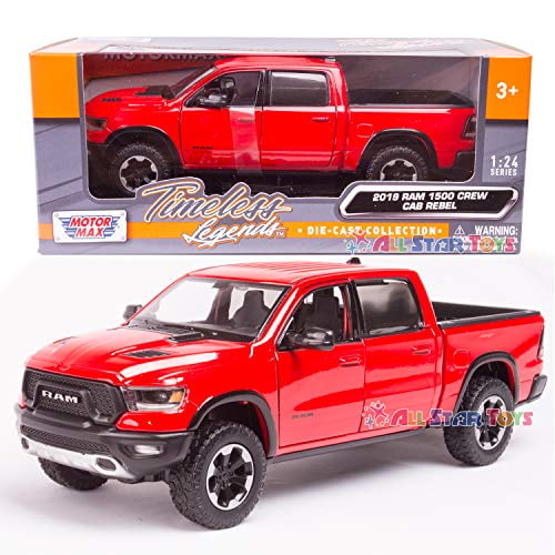 Aodyow A 2019 Ram 1500 Rebel Crew Cab Pickup Truck Red 1 24 Diecast Model Car By Motormax 79358 Other 12.20 Usaa 116