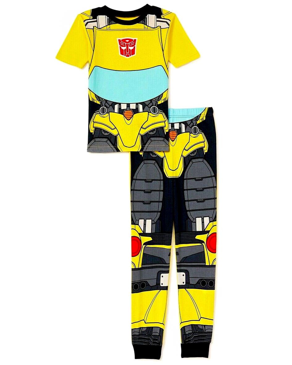 Transformers Boys Cotton Pajama, Two-Piece Male Set 4 to 10, Bumblebee ...