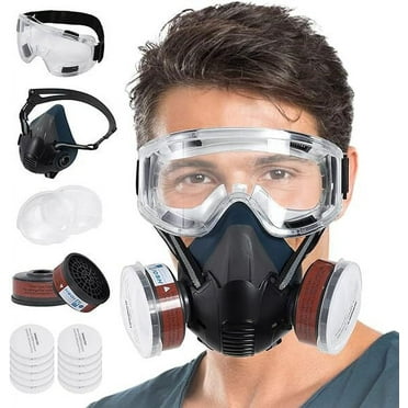 ST-100X Full Face Survival Gas Mask - Reusable Dust, Chemical Filter ...