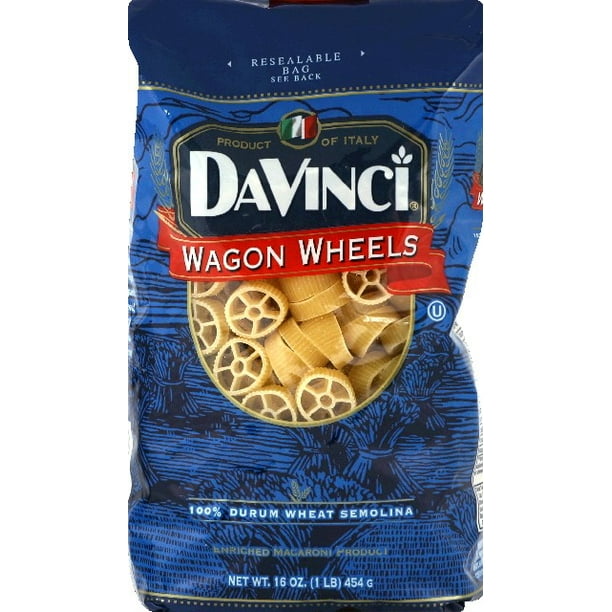 DaVinci Pasta Short Cuts, Wagon Wheels, 16 Ounce Bags - Walmart.com ...