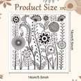 1 pc Clay Texture Mat Clay Modeling Pattern Pad Flower 140x140x3mm for ...