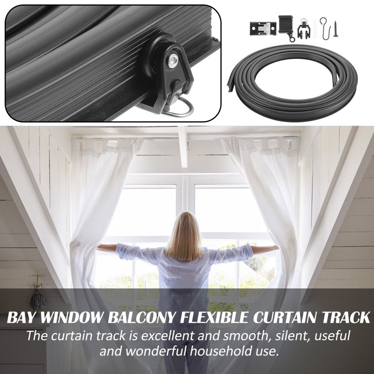 Ceiling Mount Curtain Rods For Bay Window | Shelly Lighting