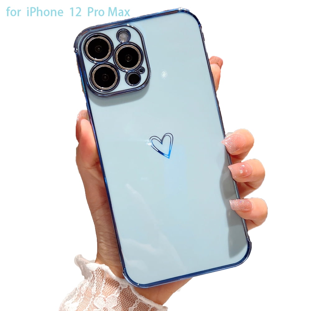 Tzomsze iPhone 12 Pro Max Case, Luxury Electroplate Edge Bumper Case ...