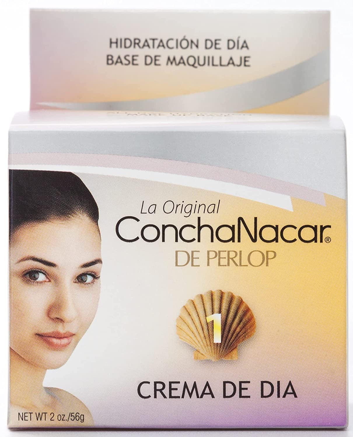 Concha Nacar Crema De Dia No.1, Day Face Cream, Moisturizer, 2 oz