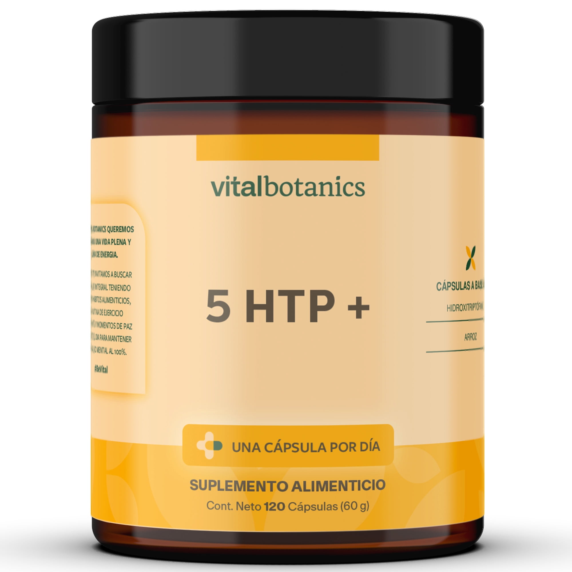 VitalBotanics | 5 HTP Serotonin Boost con 60 capsulas | Suplemento ...
