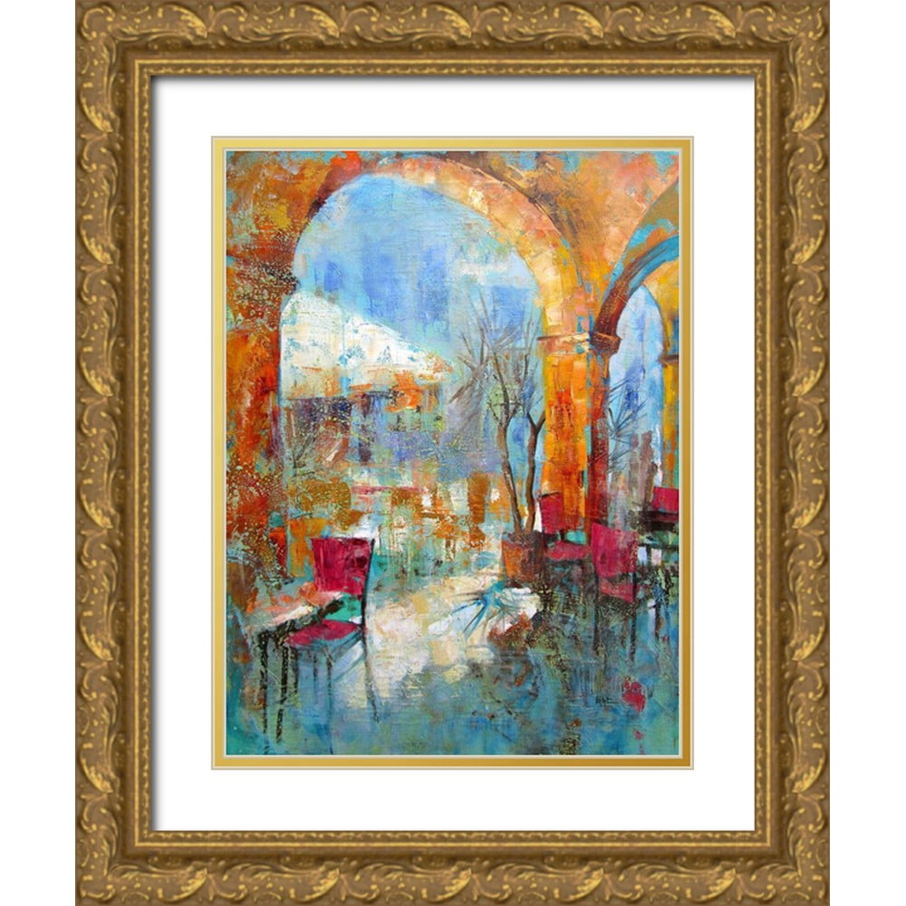 Zakrynycny, Viktor 15x18 Gold Ornate Wood Framed with Double Matting ...