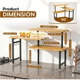 3-Tier Corner Countertop Organizer with Extended Top Tier, Corner Shelf ...