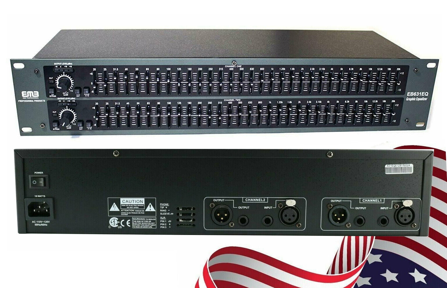 EMB EB631EQS Professional Audio Stereo Music Sound System - 31 Bands ...