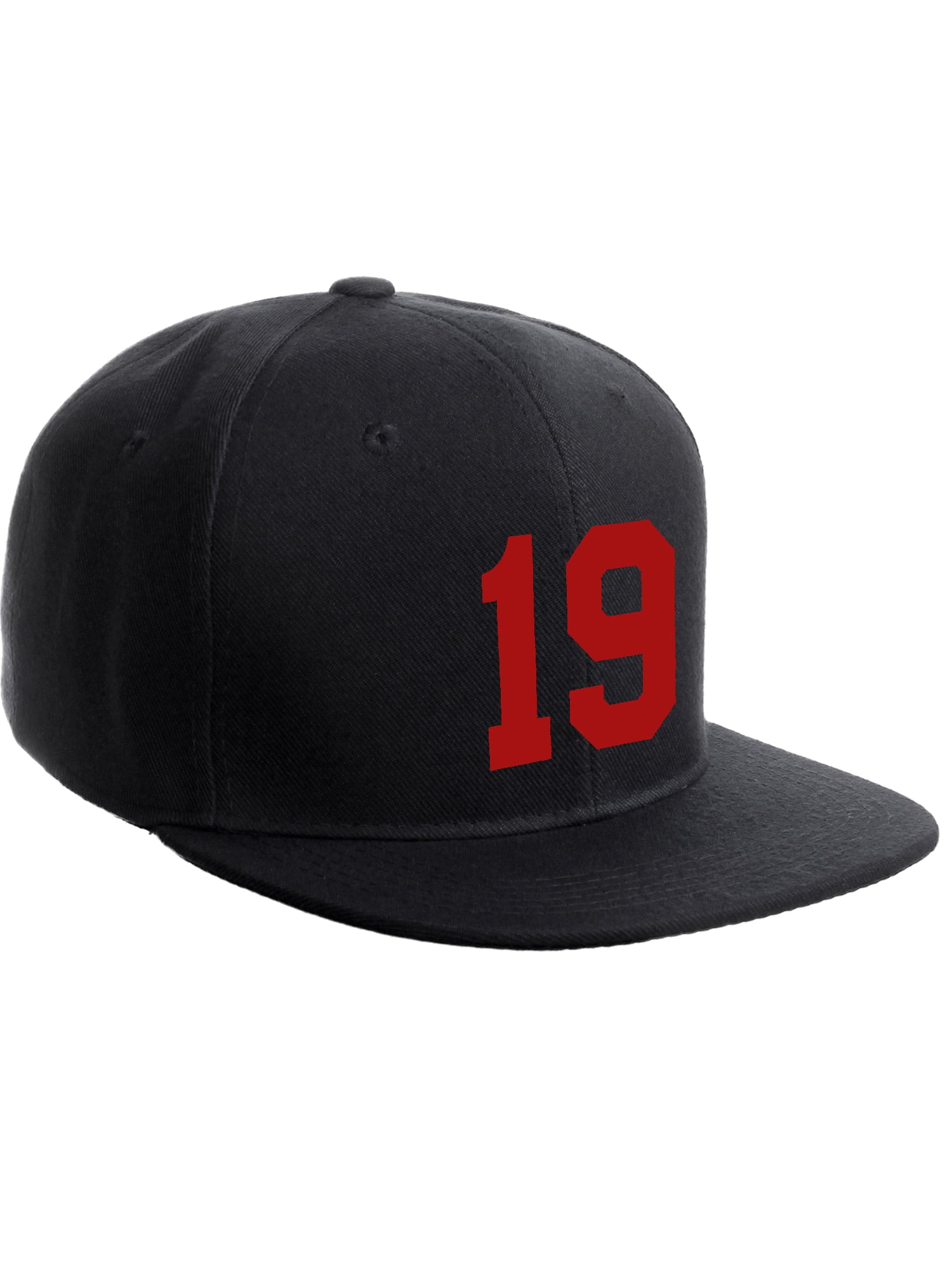 Classic Flat Bill Visor Snapback Hat Custom Color Player Team Numbers ...