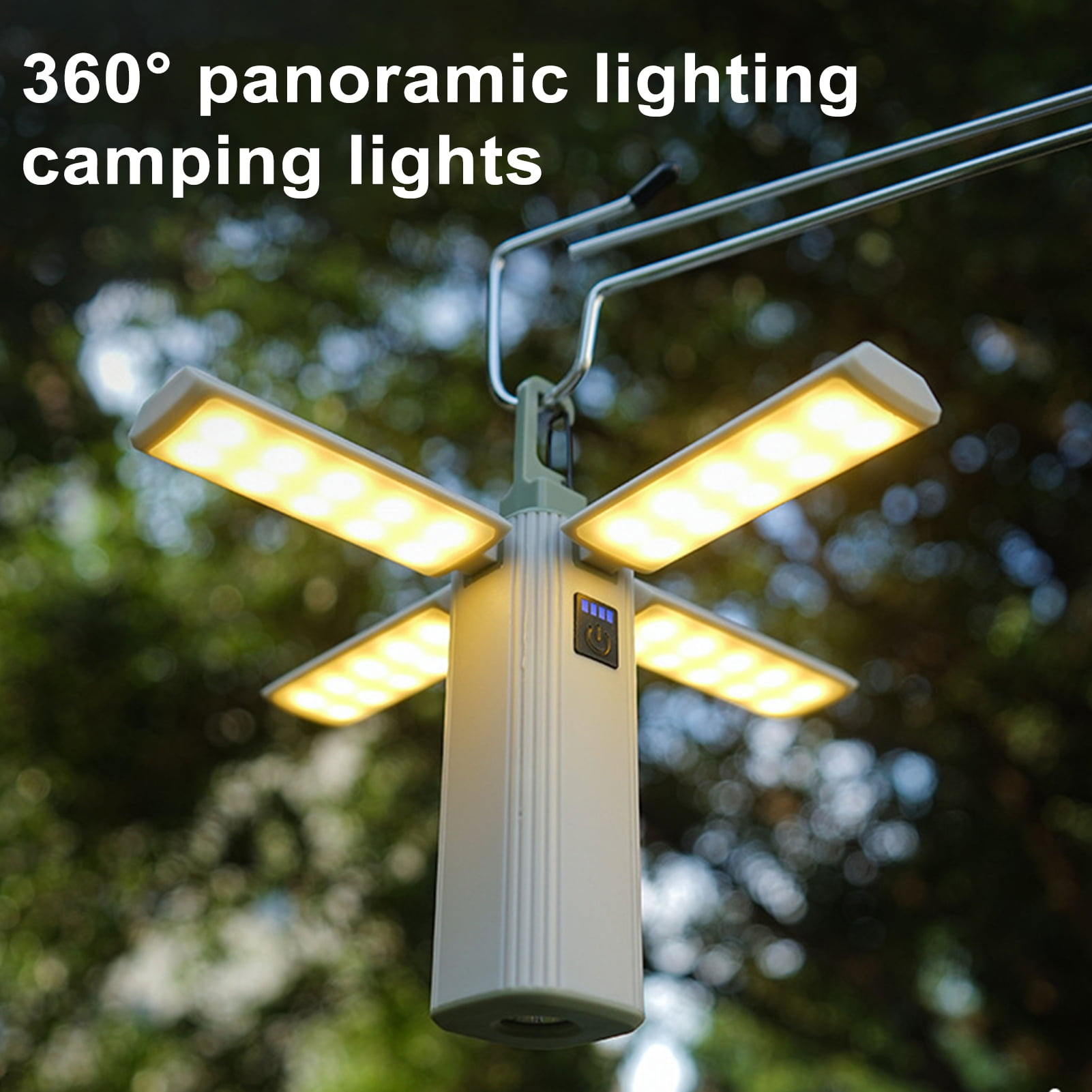 Washranp Folding Camping LED Lantern,Multifunctional Four-leaf Lights ...