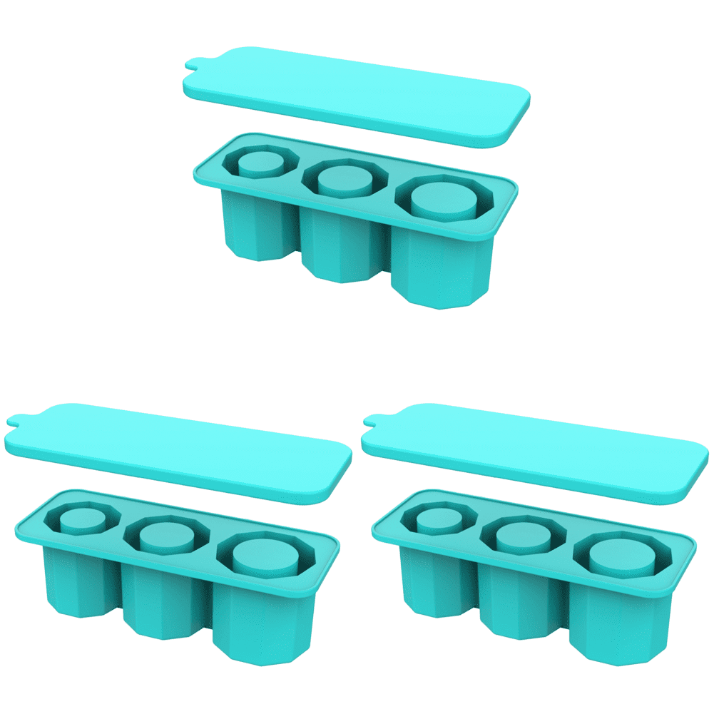 Bandeja para Cubitos Hielo Con Tapa Moldes Silicona Tazas 30 A 40 Onzas ...