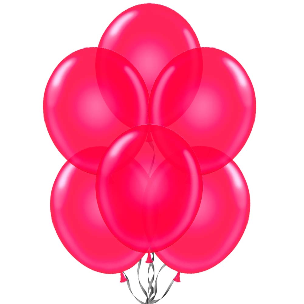 PMU Balloons 17 Inch PARTY-TEX Crystal Red Latex Pkg/25 - Walmart.com ...