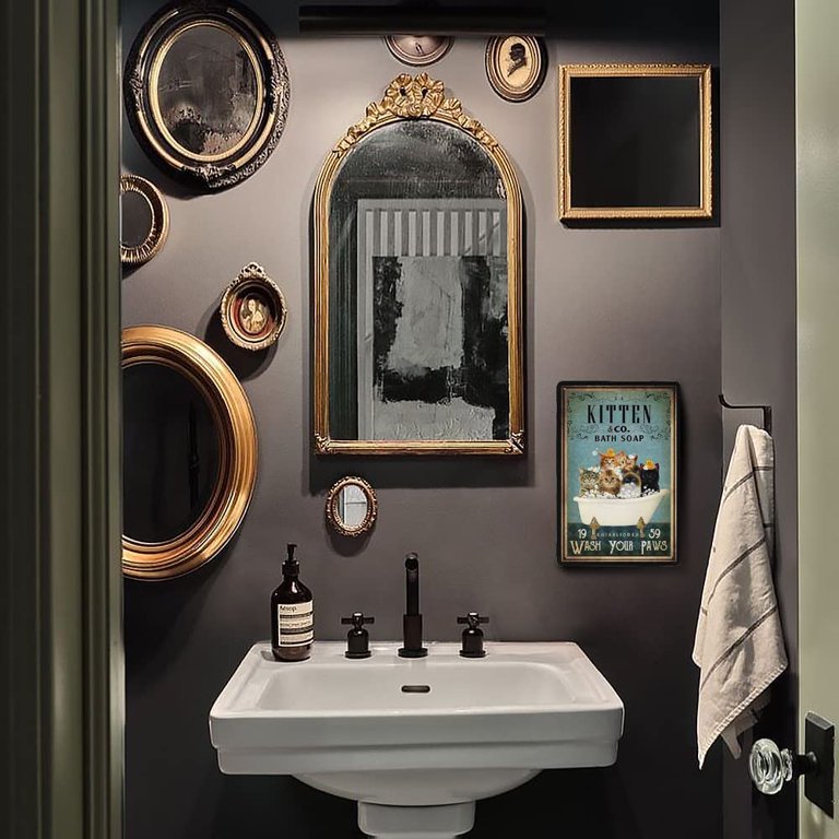 Victorian Style Powder Room