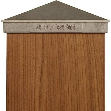 Atlanta Post Caps - 4x6 White Pyramid Fence Topper - Walmart.com