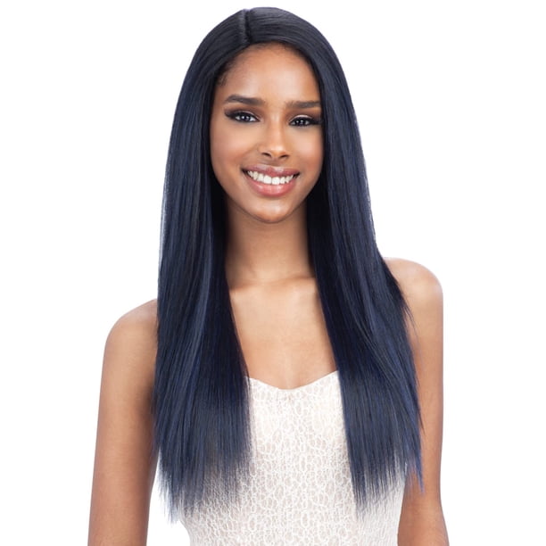 Peluca FREETRESS BRAIDS FREEDOM PART 101 sintética negra azabache ...