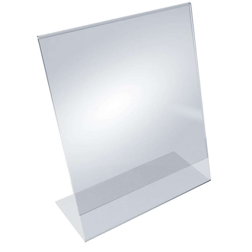 Azar Displays 112708 Angled L-Shaped Sign Holder Frame with Slant Back ...