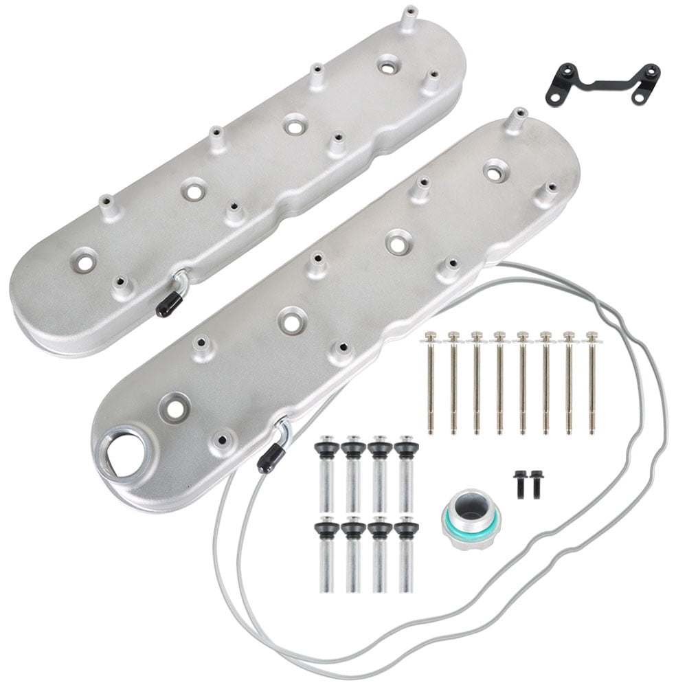 waltyotur GM LS Cast Aluminum Valve Cover w/Coil Mounts for LS1 LS2 LS3 ...
