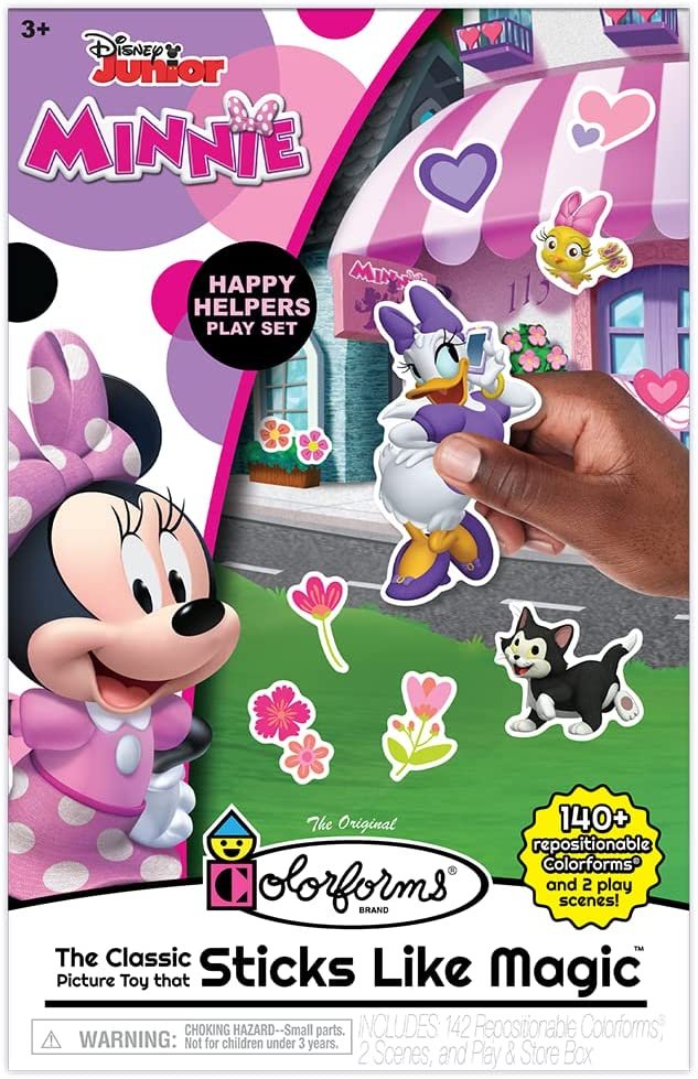 Colorforms Disney Minnie Mouse Box Set - Pieces Stick Like Magic! - Fun ...