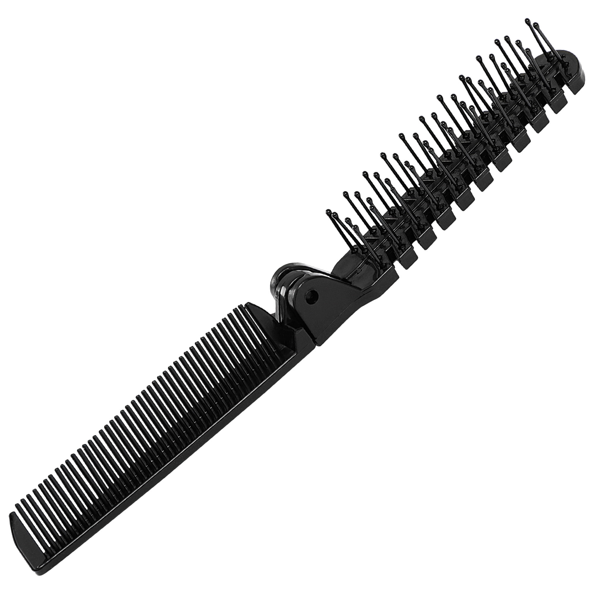 Folding Hair Comb- Portable Travel Double Headed Straightener Combs for ...