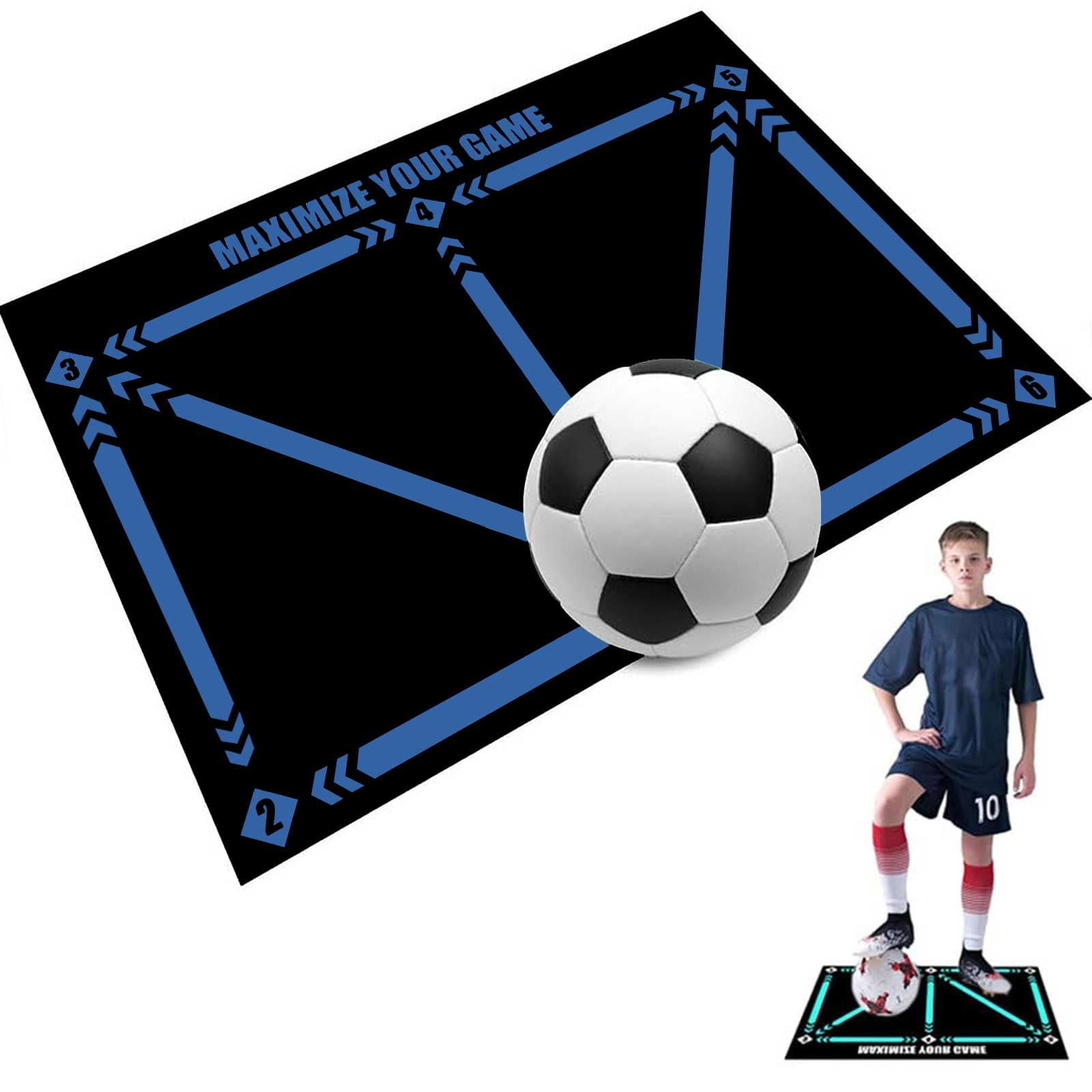 Click here for Linmoua Football Footstep Training Mat，dribble Sil... prices