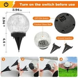 Lysliv Solar Globe Lights Outdoor Waterproof-Solar Balls-Solar Garden ...