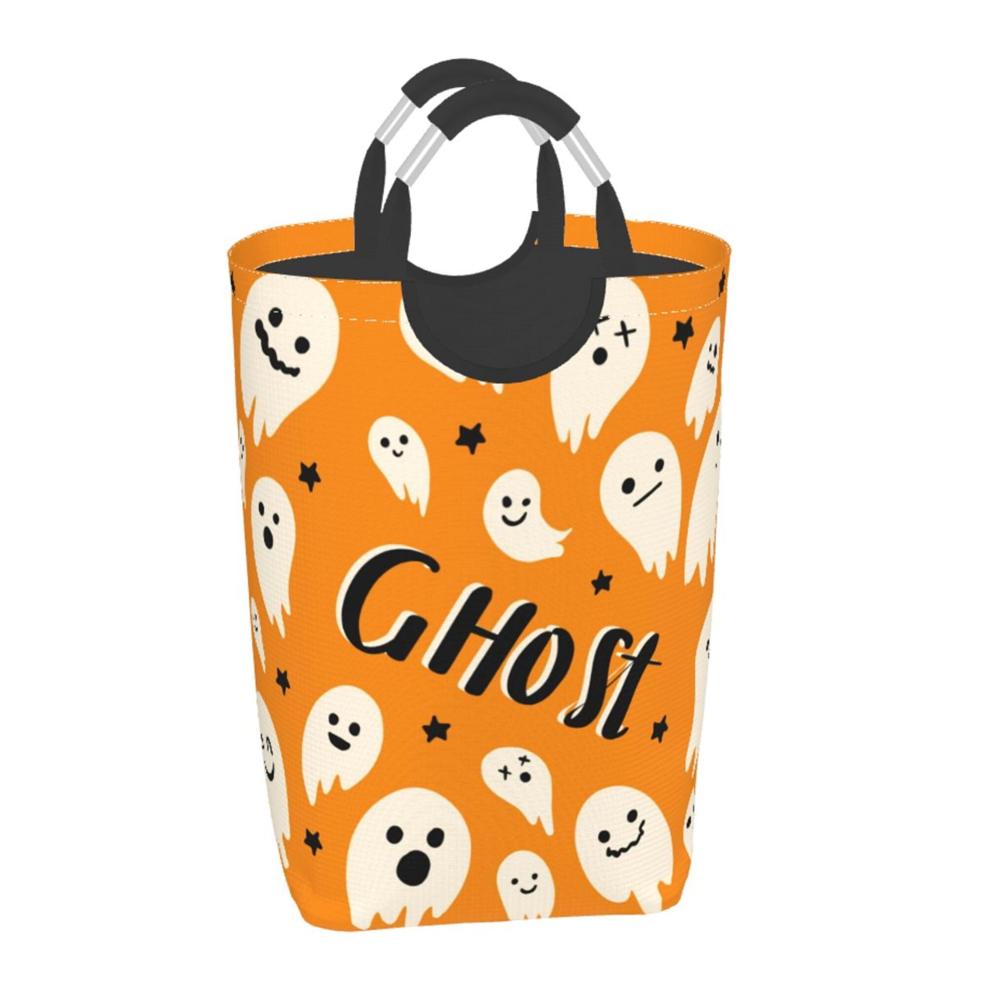Waterproof Collapsible Laundry Hamper, Halloween Ghost Aluminum Handle ...