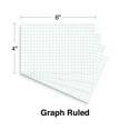 Staples 4" x 6" Index Card Graph Ruled White 300/Carton ST50997-CCVS ...