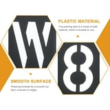 Black Plastic Alphabet Stencils for DIY Crafts with Durable and ...