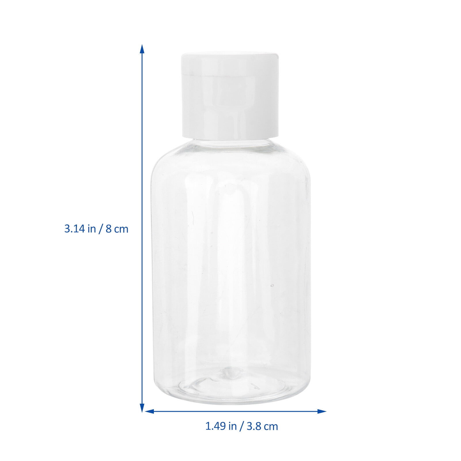 12Pcs 50ml Empty Plastic Sample Bottle Container Jar Pot Vial with Lid ...