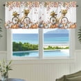Bicycle Floral Fall Farmhouse Short Window Curtain Valances ...