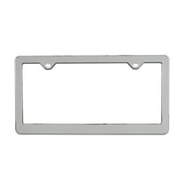 Auto Drive 3-D Daisy Bling Silver Metal License Plate Frame, 90142W ...