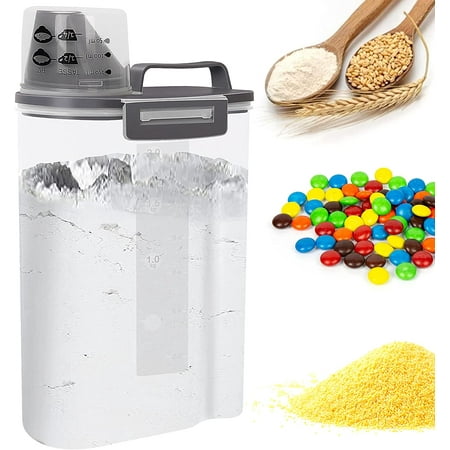 KSCD Rice Container Storage - 2.5L Airtight Dry Food Flour Cereal ...