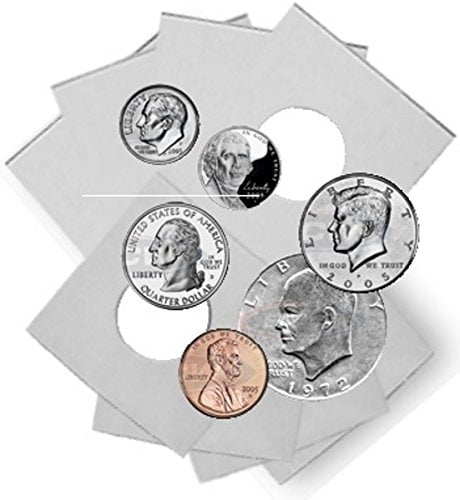 Coin Flip Assortment - Cardboard 2x2 Holders - 25 Each of 6 Sizes ...