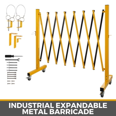 Expandable Barricade with Wheels 16.4 Feet Long Retractable Metal ...