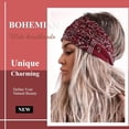 7'' Wide Bandana Headbands for Women, Fashion Paisley Turban Headbands ...