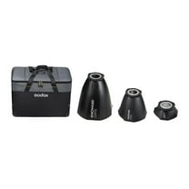 Godox 15 30 and 60 Degree Black Reflectors Kit for KNOWLED MG1200Bi LED ...