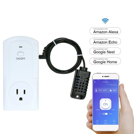 Wireless APP Remote Control Power Outlet Smart Thermostat Humidistat ...