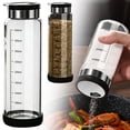 1Pcs Salt Pepper Shakers with Adjustable Outlet Holes, Clear Glass ...