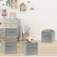 SimpleHouseware Strong Fabric Cube Storage Bins, Foldable Organizer ...