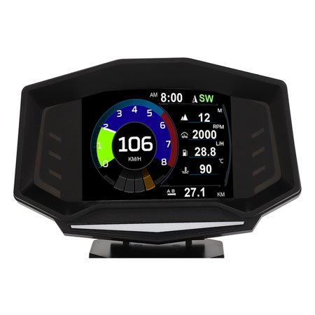 GPS Smart Gauge, Engine Speed Water Temp OBD2 HUD Display For Car ...