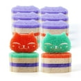 Eyliden Scrubber Sponge for Kitchen Dishes, Dual-Sided, Smiley Happy ...