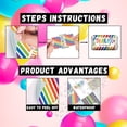 120 Pcs Thanks Mini Candy Bar Wrappers Rainbow Color Design Thank You ...