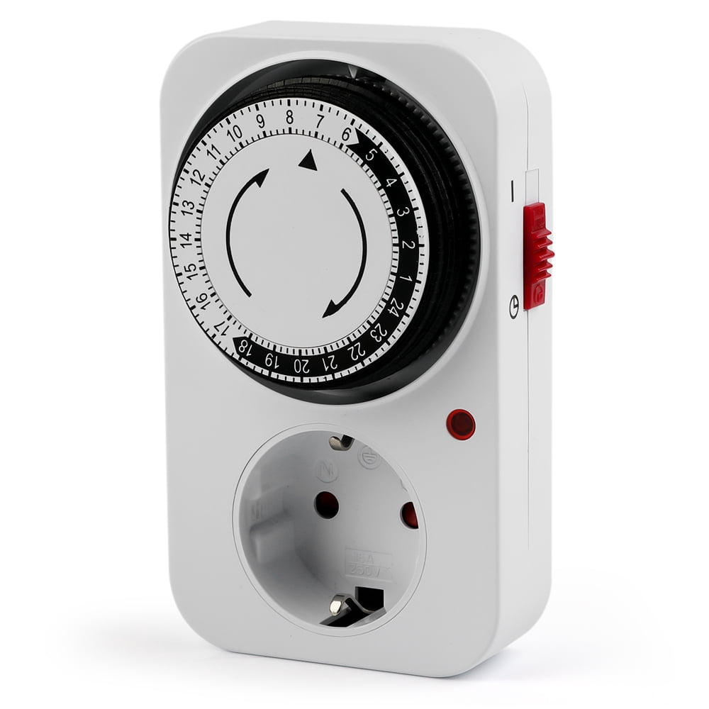 Meterk 24 Hours Plug in Mechanical Timer Programmable Mini Timer Switch Meterk 24 Hours Plug in Mechanical Timer Programmable Mini Timer Switch