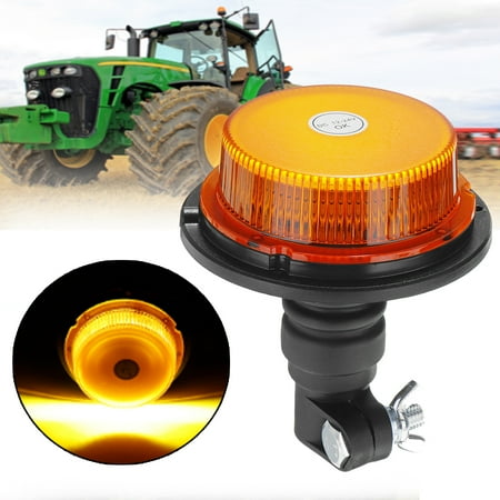 Amber LED Emergency Warning Flash Strobe Beacon Tractor Truck Light ...