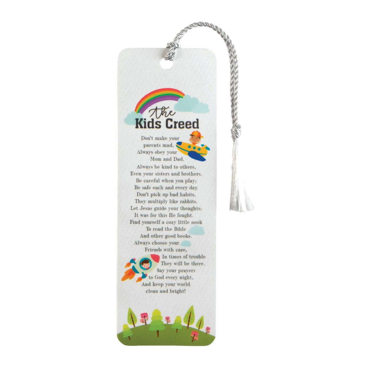 The Kids Creed Colorful Rainbow 6 x 2 Cardstock Bookmark with Tassel ...