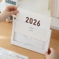 2026 Adjustable Desk Calendar Stand With Photo Frame & Tilt Function ...