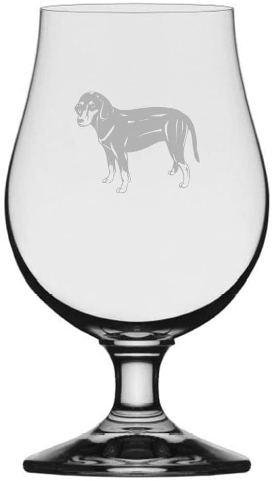 Montenegrin Mountain Hound Dog Themed Etched 13.25oz Iona Beer Glass ...