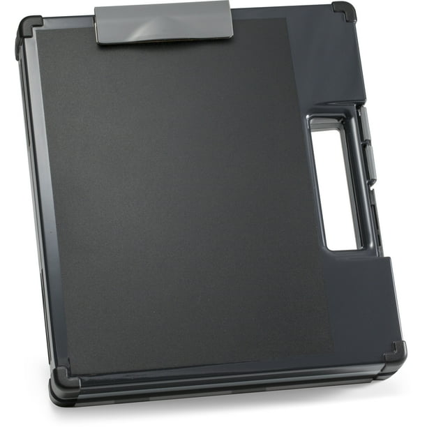 Officemate Dual Sided Clipboard Storage Box, Plastic, Charcoal (83335 ...