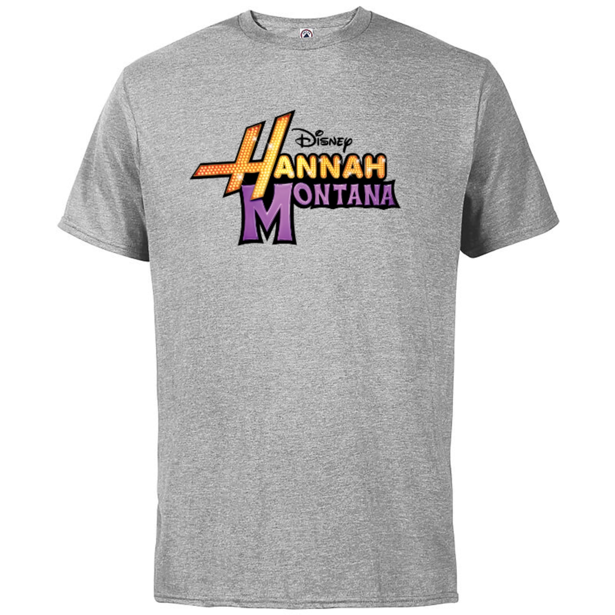 Disney Hannah Montana Logo - Short Sleeve Cotton T-Shirt for Adults ...