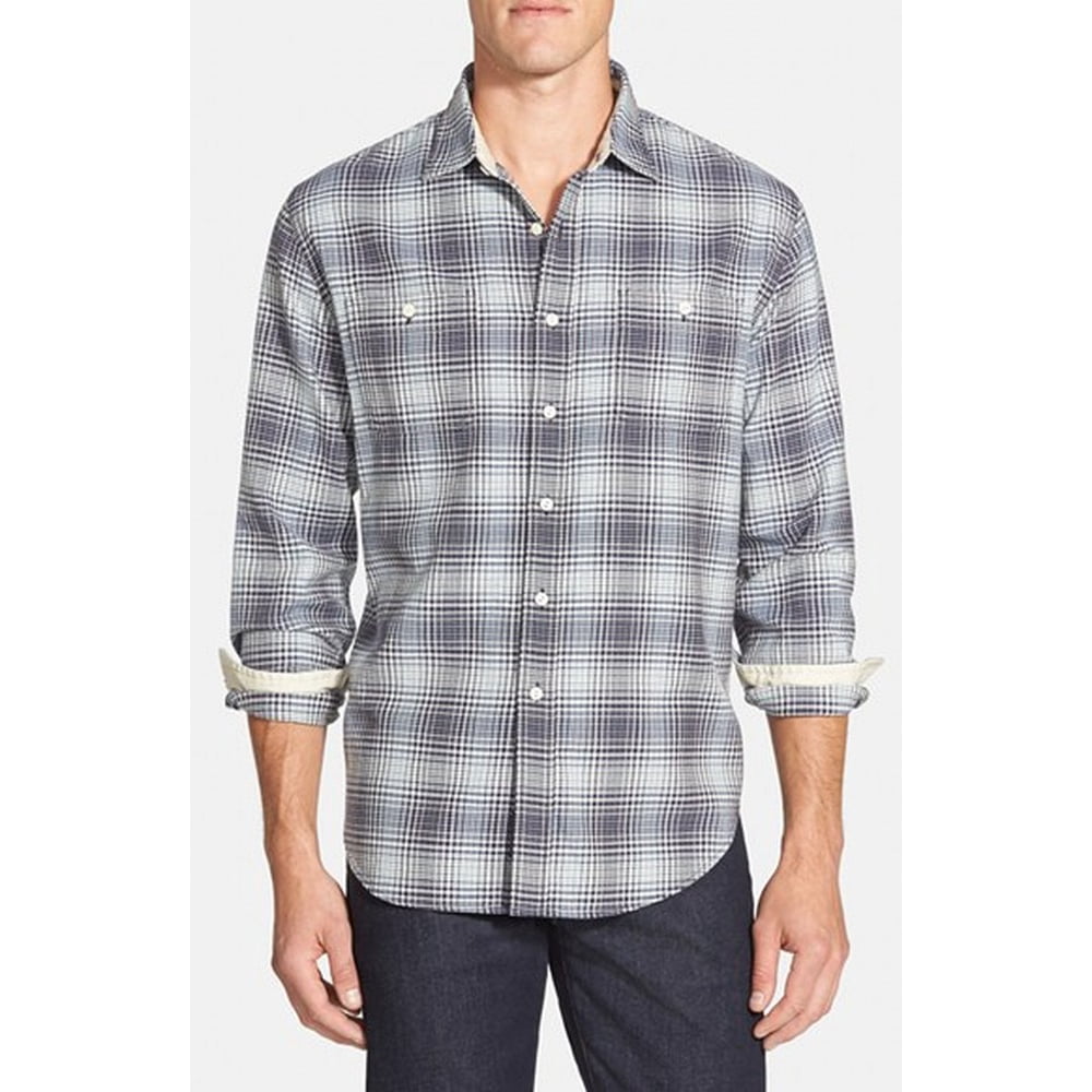 Grayers - Grayers NEW Gray Plaid Print Mens Size Small S Button Down ...